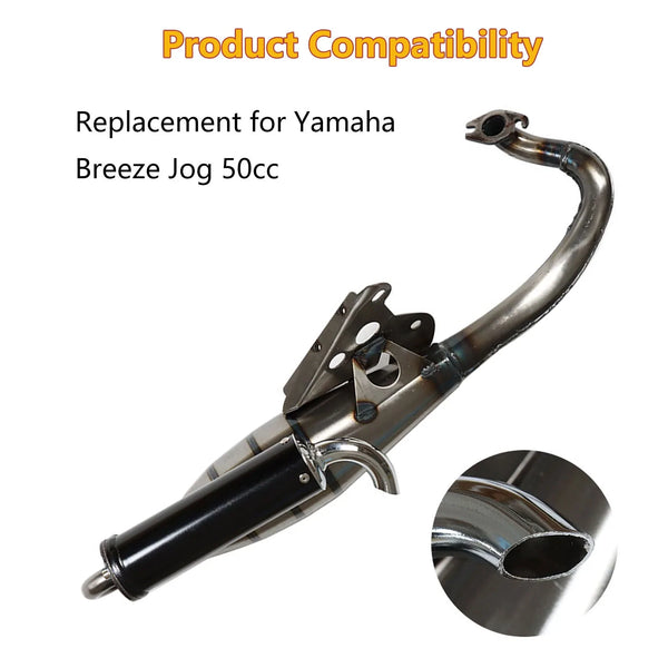 Labwork Scooter Moped 50cc Exhaust Muffler Pipe 2 Stroke Assy Replace ...